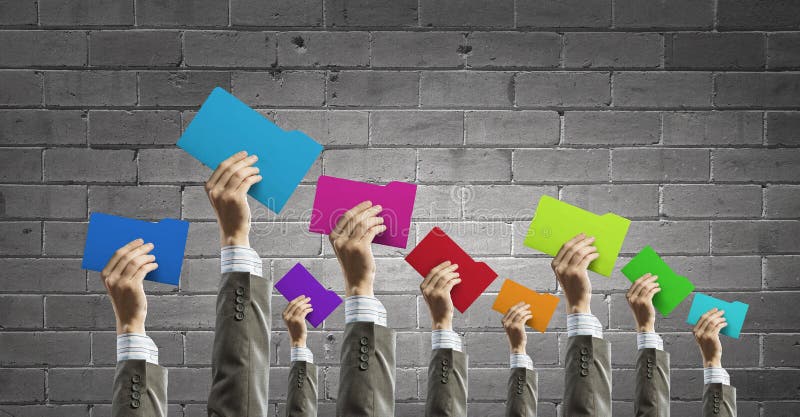 Items in hands stock image. Image of office, team, data - 59801747