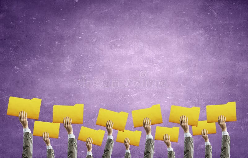 Items in hands stock photo. Image of report, business - 60132766