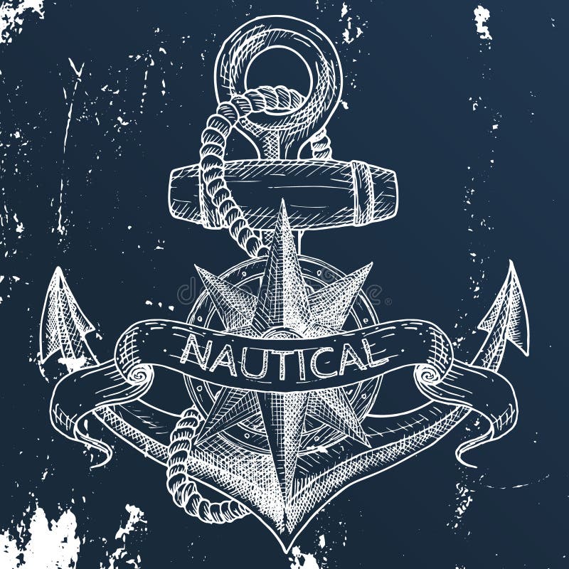 Items on the marine theme. stock vector. Illustration of naval - 62737272