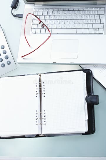 Items on office desk stock image. Image of desktop, closeup - 10468591