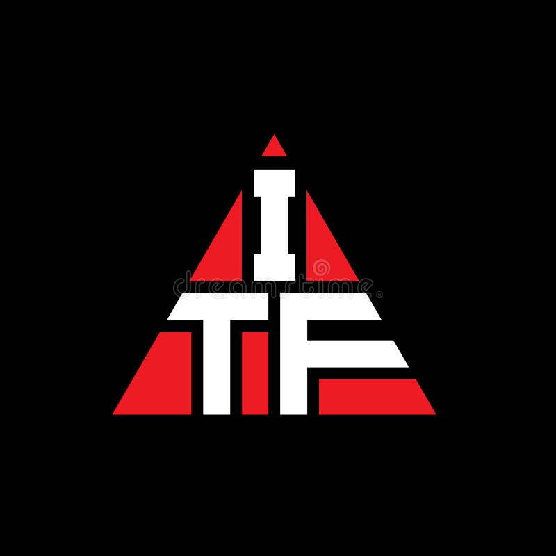 ITF Triangle Letter Logo Design with Triangle Shape. ITF Triangle Logo ...