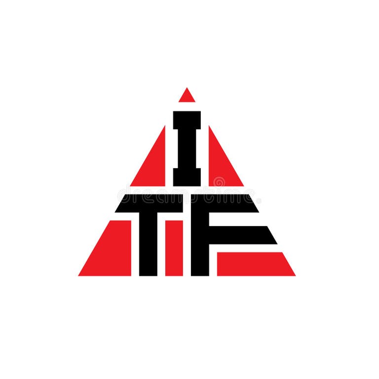 ITF Triangle Letter Logo Design with Triangle Shape. ITF Triangle Logo ...