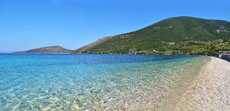 Ithaca Beach Ionian Islands Greece Stock Image - Image of destination ...