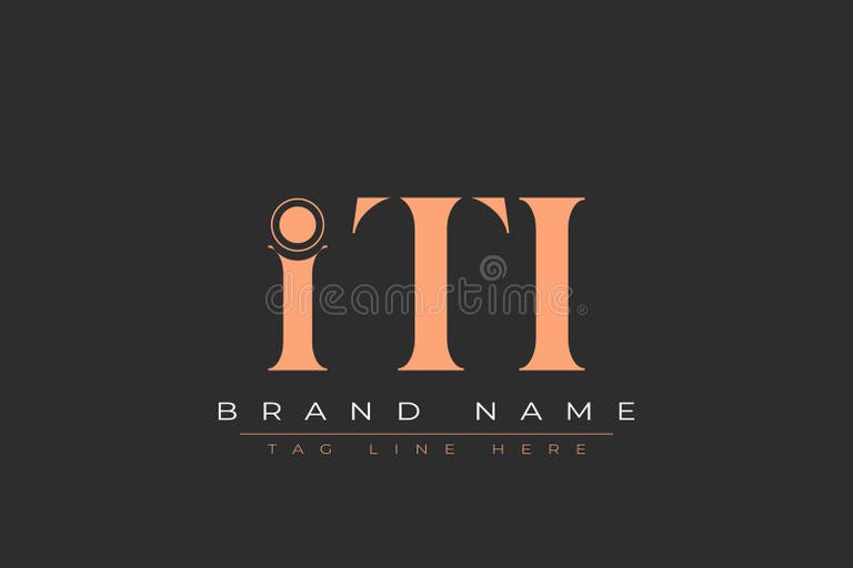 ITI Abstract Letter Logo Design Stock Vector - Illustration of element ...
