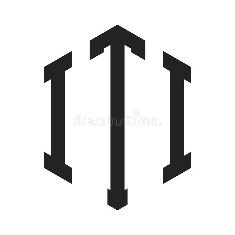 ITI Logo Design. Initial Letter ITI Monogram Logo Using Hexagon Shape ...
