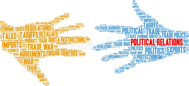 Political Relations Word Cloud Stock Vector - Illustration of foreign ...