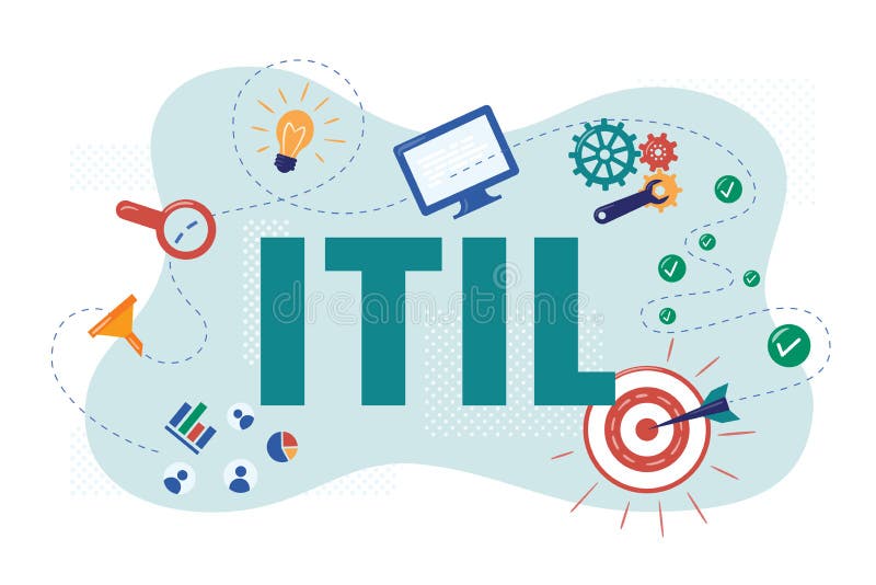 ITIL. Information Technology Infrastructure Library. Vector ...