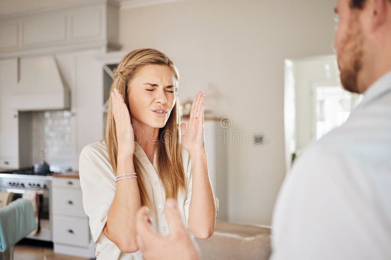 Its Amazing How Far the Arguments Can Go. a Young Couple Having an ...