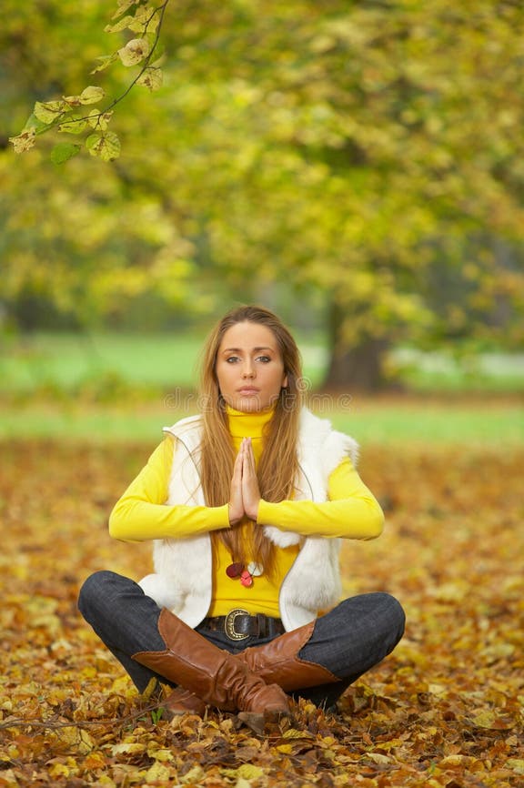 Its Autumn! stock image. Image of leasure, model, outdoors - 3481941