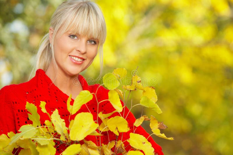 Its Autumn! stock image. Image of happy, grass, trees - 3521463