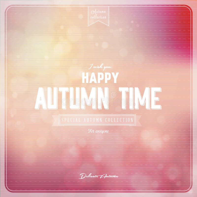 Its Autumn time Typography stock vector. Illustration of garden - 34173602
