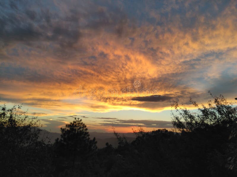 Sunset stock photo. Image of beautuful, scene, sunset - 99293290