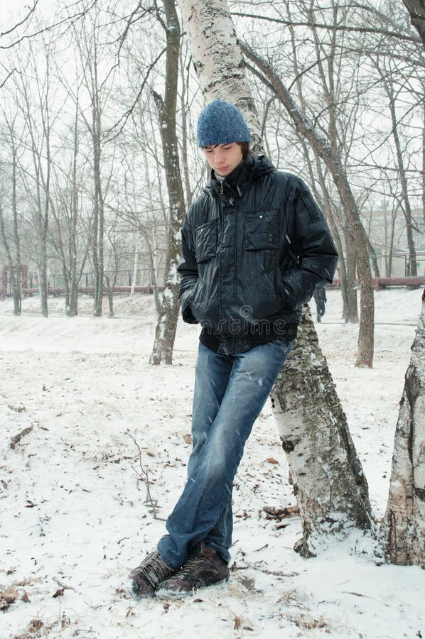 Its Cold Outside stock photo. Image of ponder, serious - 18358060