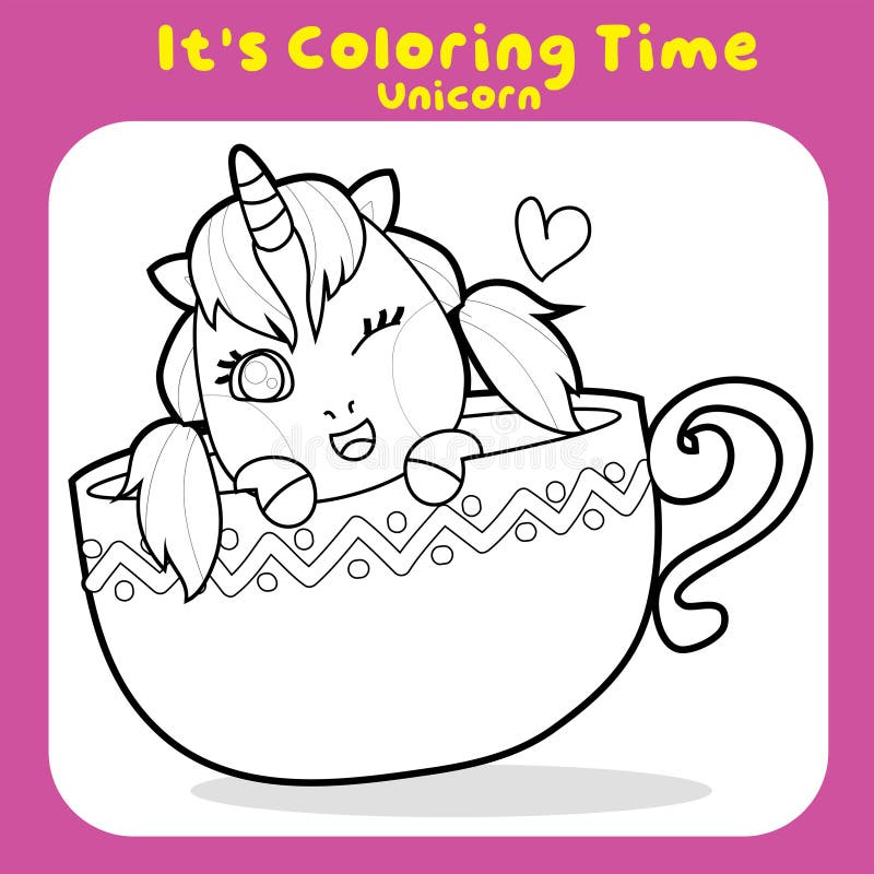 Its Coloring Time stock vector. Illustration of cartoon - 250454131