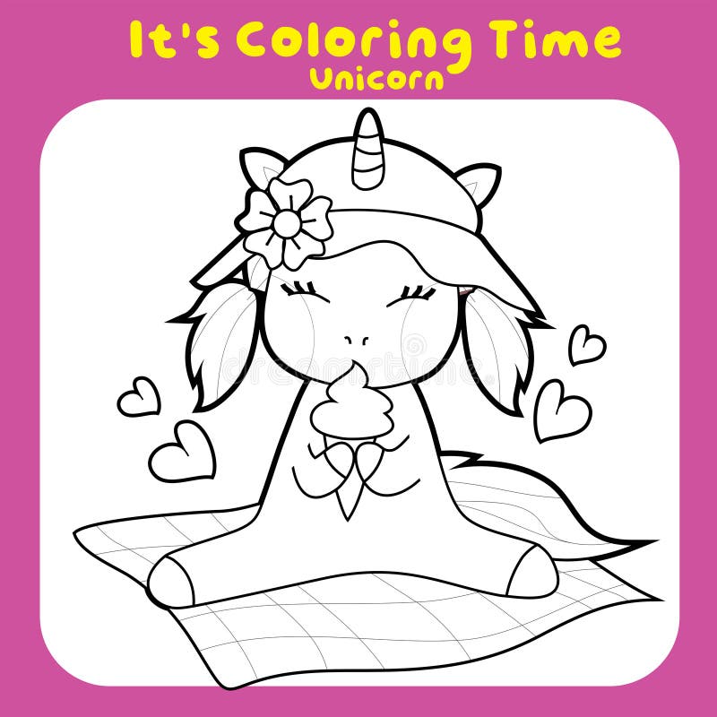 Its Coloring Time stock vector. Illustration of cartoon - 250454146