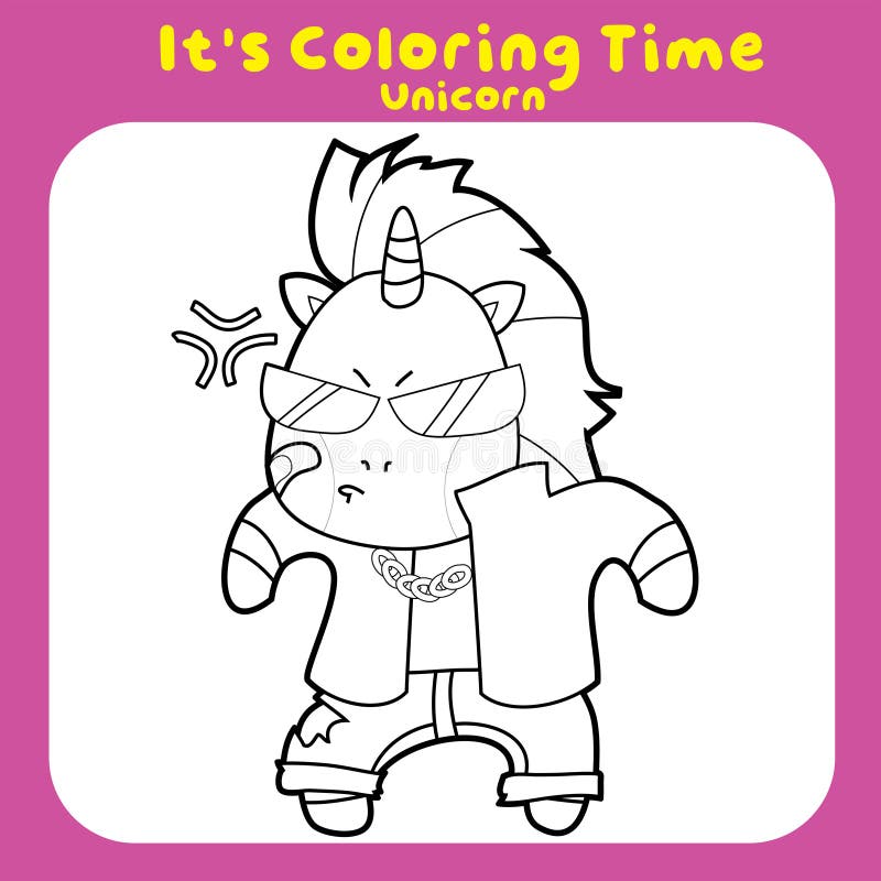 Its Coloring Time stock vector. Illustration of cartoon - 250454153