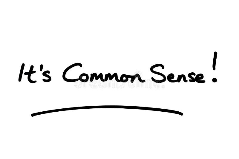Common sense stock illustration. Illustration of insignia - 86680655