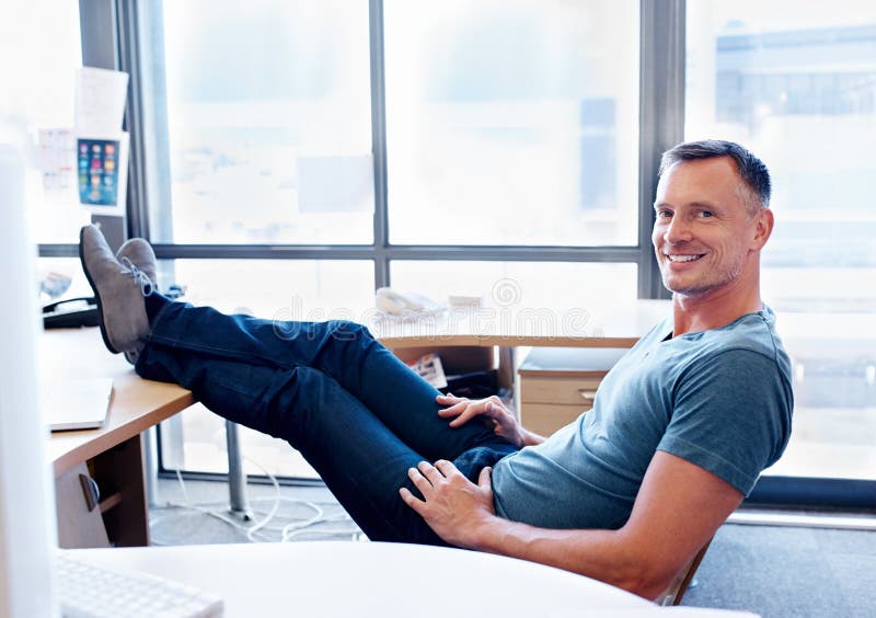 Its Easy when Youre the Boss. a Laid-back Member of an Office Team ...