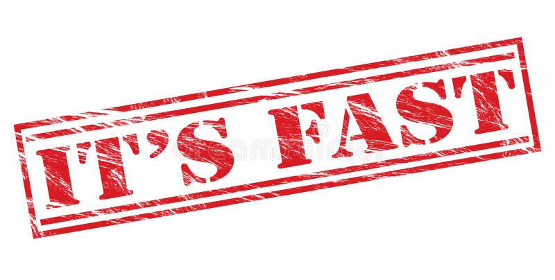 Act fast! stamp stock illustration. Illustration of background - 95569592