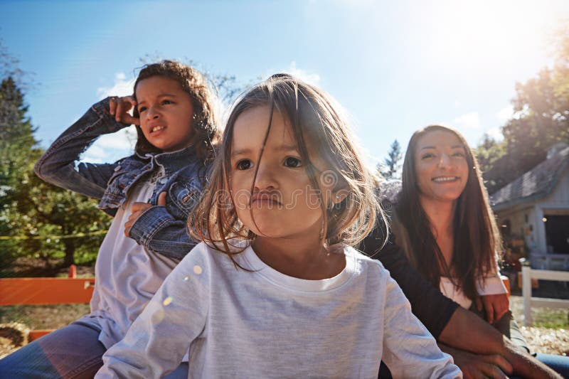 Its a Fine Day for a Family Outing. a Young Family Spending Time ...