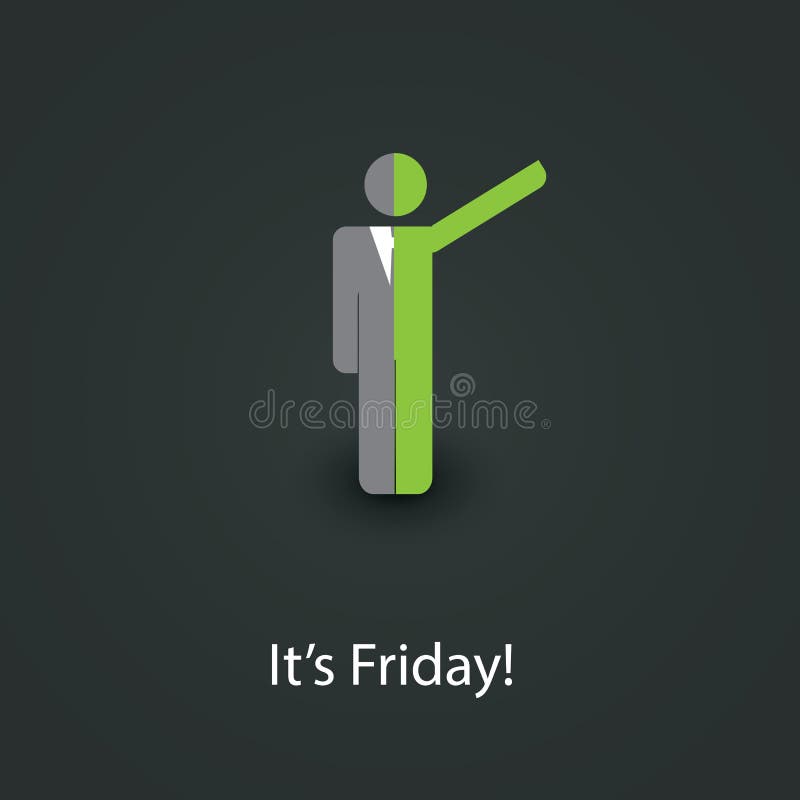 Its Friday - Design Concept Stock Vector - Illustration of cheerful ...