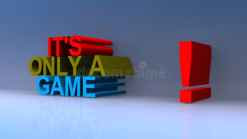 Its only a game on blue stock illustration. Illustration of night ...