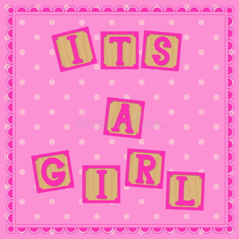 Its a girl card with cubs stock illustration. Illustration of daughter ...