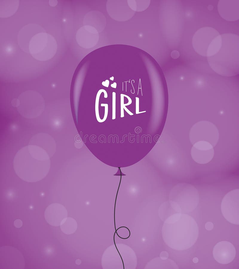 It`s A Girl Stock Vector Illustration Of Congratulate 233557297