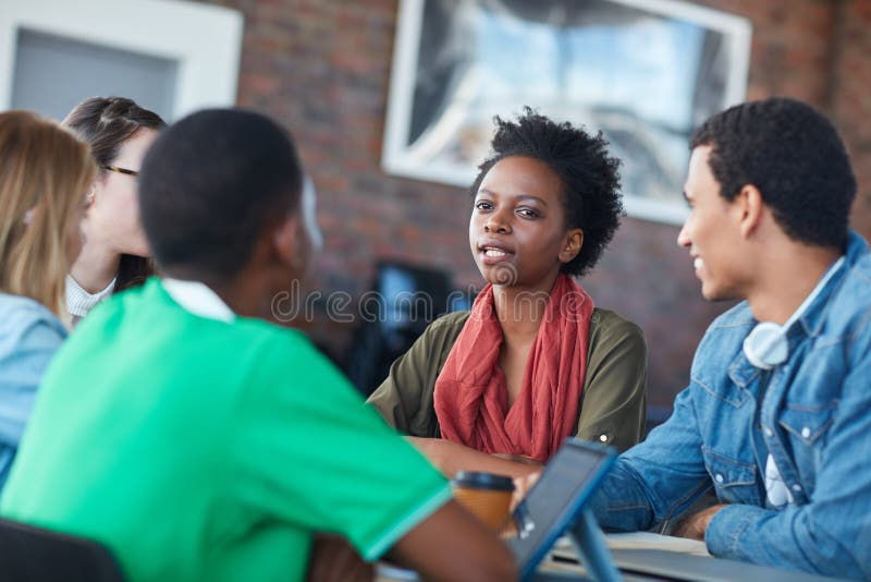 Its Got Me Thinking...a Group of University Students Working on a Group ...