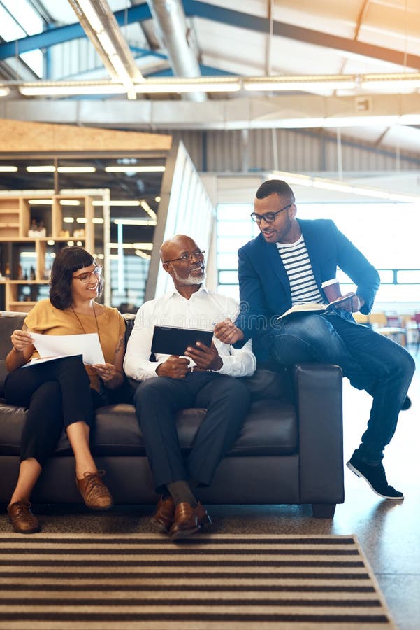 Its always Great when Were All on the Same Page. Full Length Shot of a ...