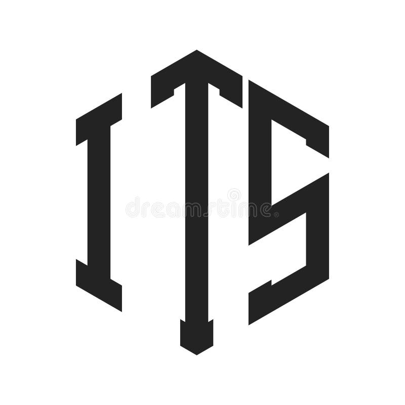 ITS Logo Design. Initial Letter ITS Monogram Logo Using Hexagon Shape ...
