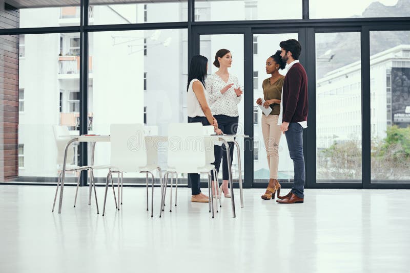 Its about Making Ideas Happen. a Group of Colleagues Having a ...