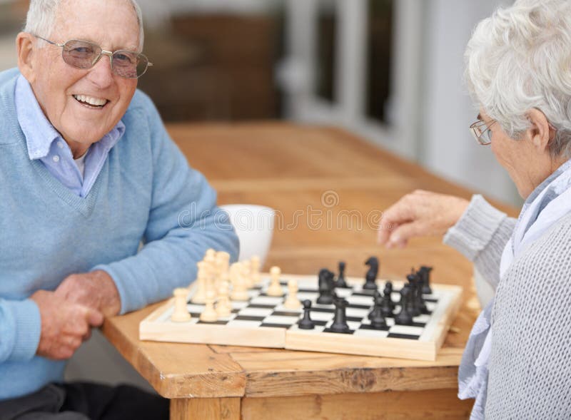 Its Our Passion for Chess that Brought Us Together. an Elderly Couple ...