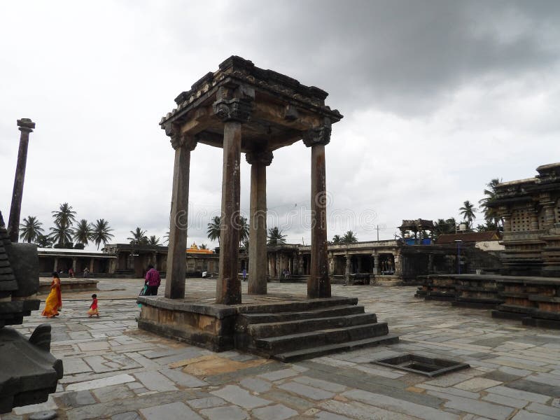 Ancient Structure at Temple Stock Photo - Image of ancient, pillars ...