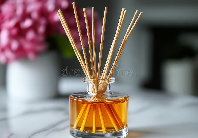 Aromatherapy Diffuser on Table with Warm Sunlight in Cozy Room, AI ...