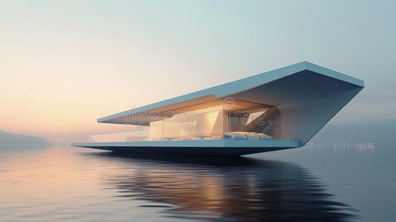 With Its Sleek Angular Design and Recessed Base Supports this Floating ...