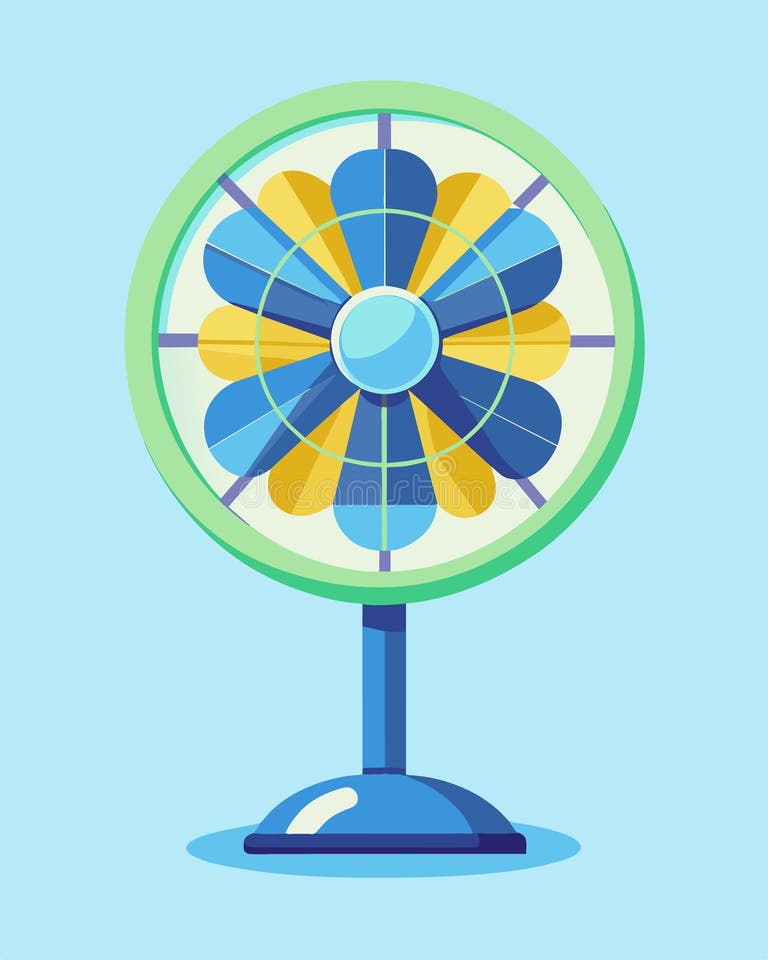 Solarpowered Fan Stock Illustrations – 14 Solarpowered Fan Stock ...