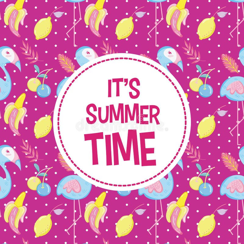 Its summer time stock vector. Illustration of island - 111442322