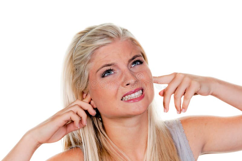 Its to loud. stock image. Image of loud, human, young - 14116645