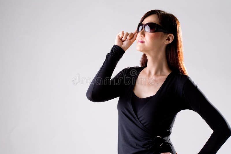 Its too bright stock image. Image of fashion, sunglasses - 4293665