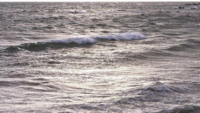 Shimmering Waves Gracefully Dance on a Serene and Tranquil Ocean ...