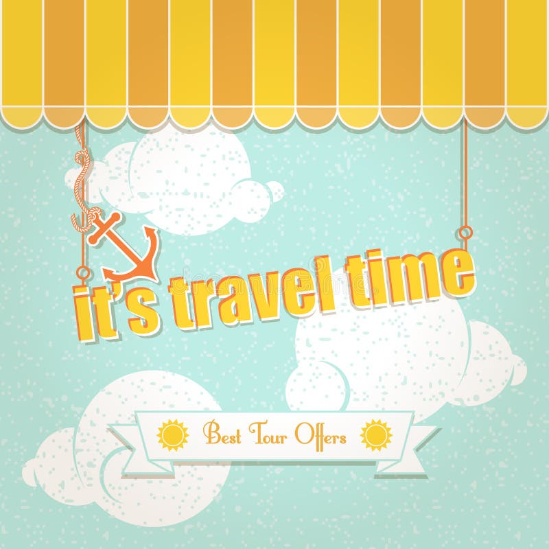 Vintage Travel Postcard stock vector. Illustration of beautiful - 23551354