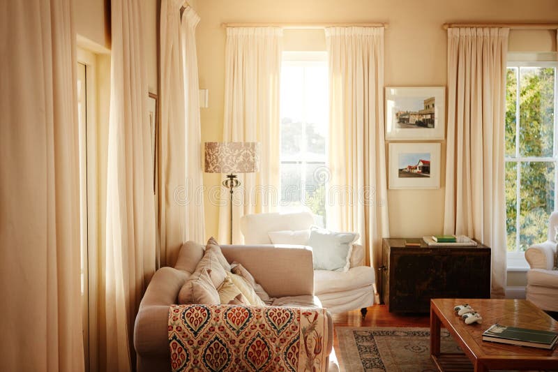 Its What Makes a Home. a Living Room Inside a Residential Home. Stock ...