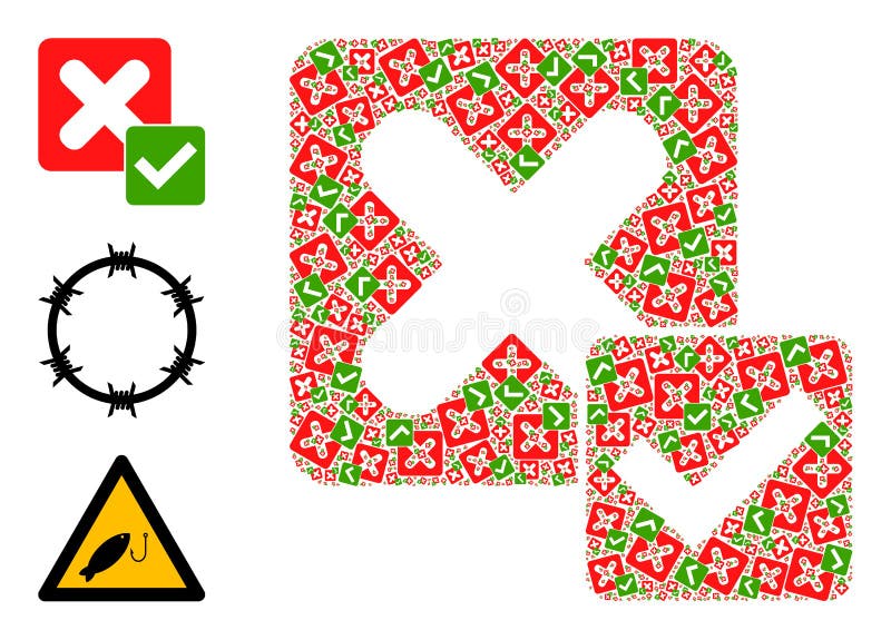 Recursive True Negative Icon Self Mosaic Stock Vector - Illustration of ...