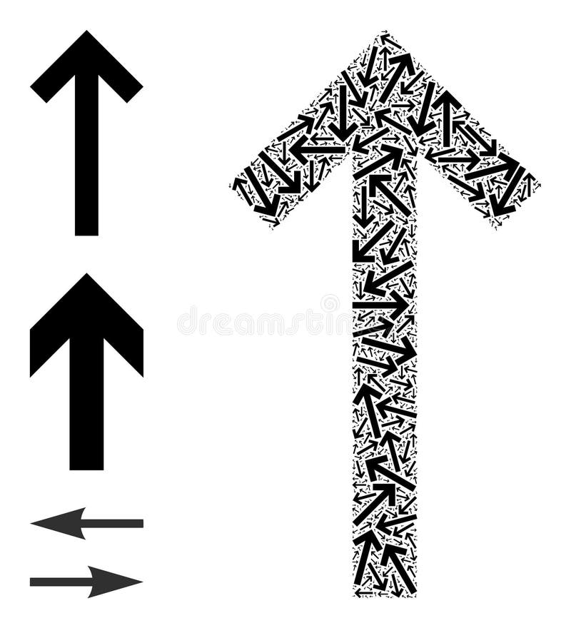 Recursion Up Direction Arrow Icon Self Composition Stock Vector ... Recursion Up Direction Arrow Icon Self Composition Stock Vector ...