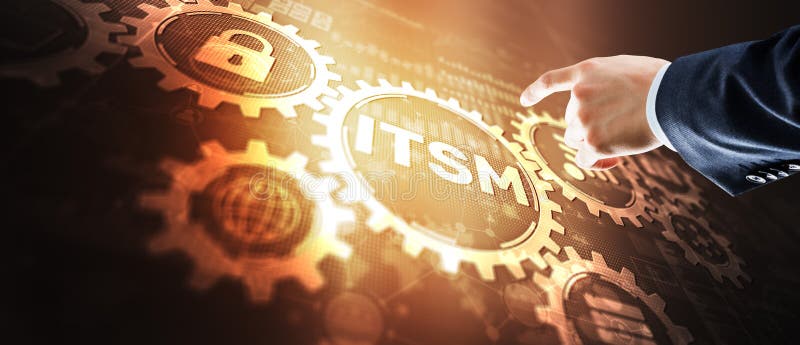 ITSM. it Service Management Stock Image - Image of network, business ...