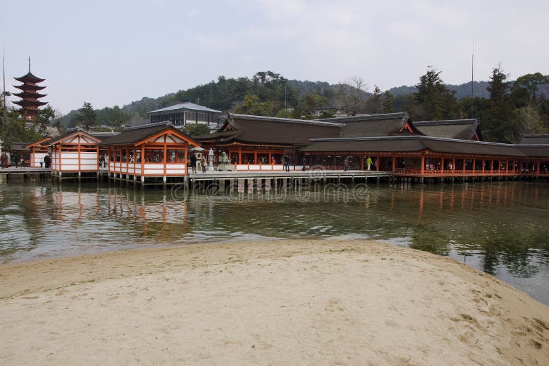 Itsukushima Shrine editorial stock photo. Image of asia - 28164593