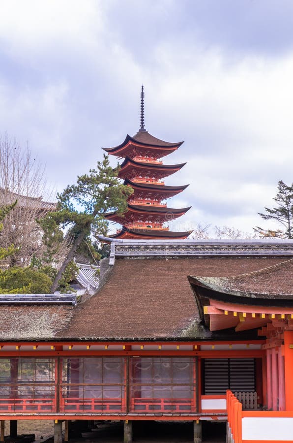 Itsukushima Shrine At Miyajima, Japan Stock Image - Image of shrine ...