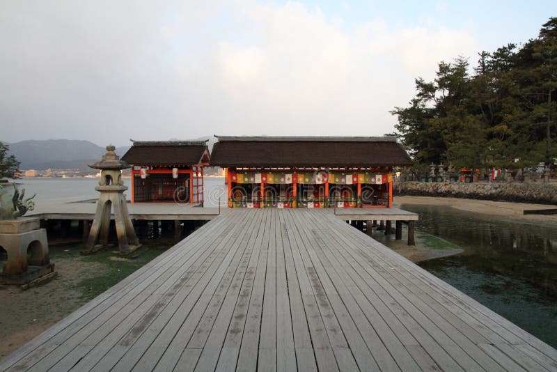 Itsukushima Shrine editorial stock image. Image of blue - 46798589