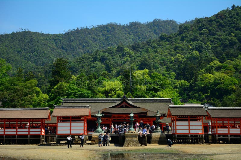 Itsukushima Shrine, Miyajima, Japan Editorial Photo - Image of floating ...